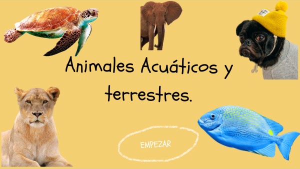 Animales acuáticos y terrestres