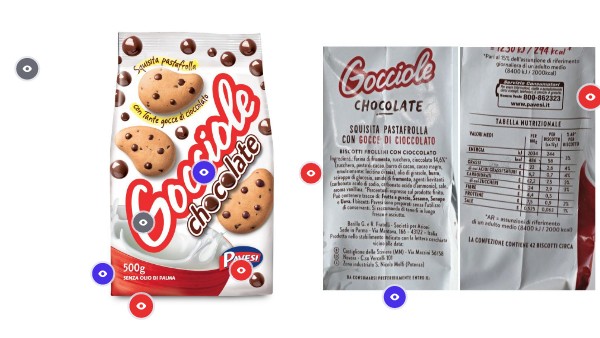 ETICHETTA ALIMENTARE INTERATTIVA - GOCCIOLE