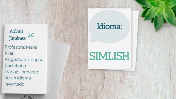 EL IDIOMA SIMLISH