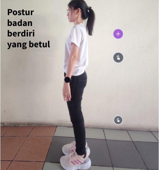 GAMBAR POSTUR BADAN BERDIRI