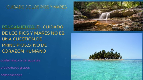 cuidado de los ríos y mares