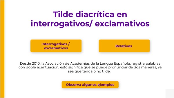 Semana 5 _ Tilde diacrítica en interrogativos / exclamativos