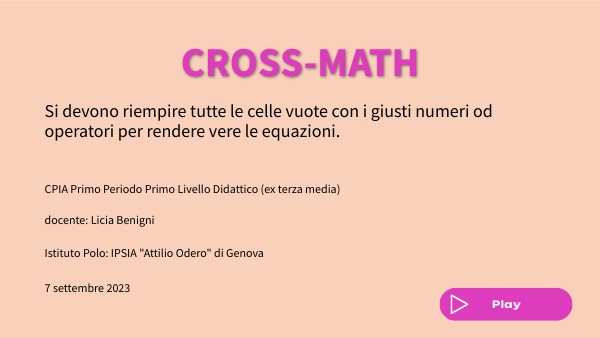 CROSS-MATH