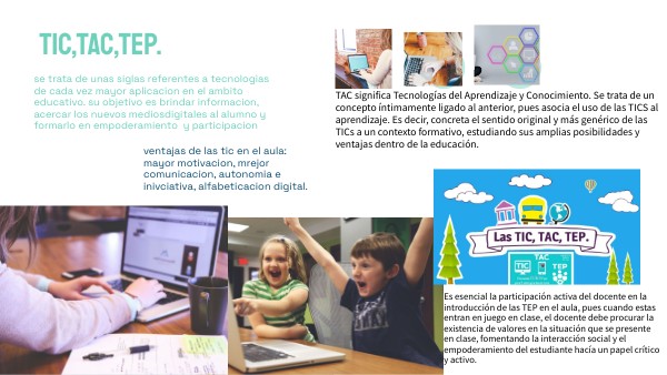 infografia de las tic,tac. tep