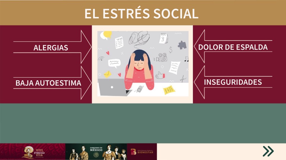 Infografía interactiva "Estrés Social"