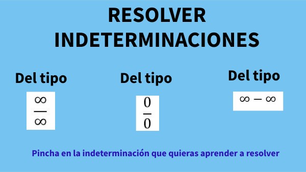 Resolver Indeterminaciones Matemáticas