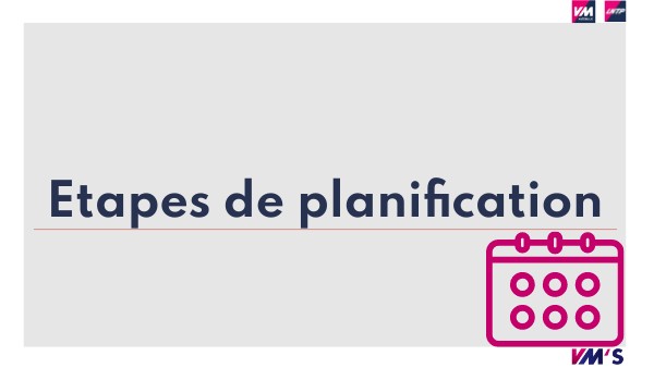 JX_Etapes de planification