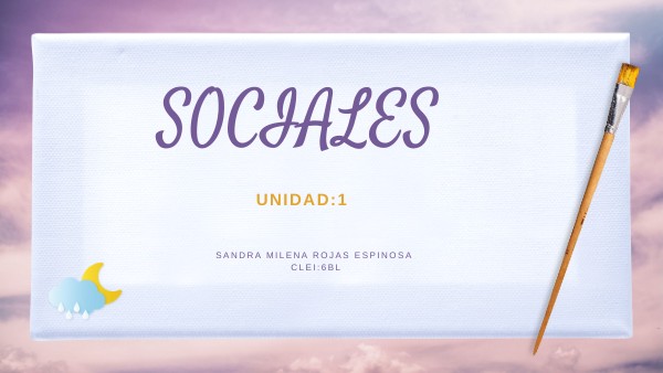 SOCIALES UNIDAD 1