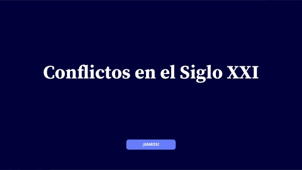 Conflictos De Siglo Xxi