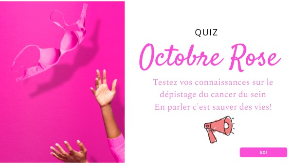 Quiz octobre rose