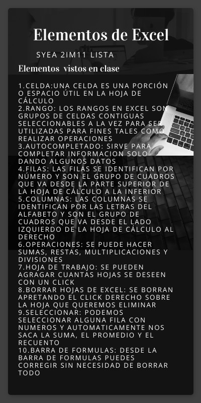 Infografía EXCEL Infografía EXCEL