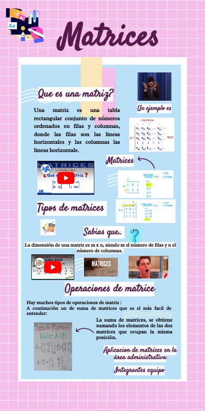 Infografía Matrices