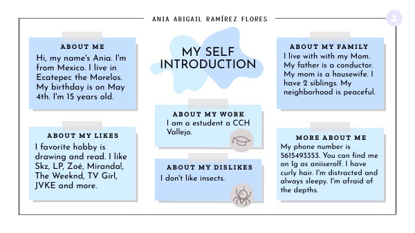 my self introduction