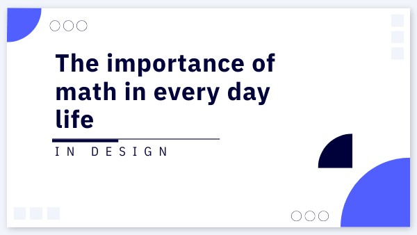 math in design