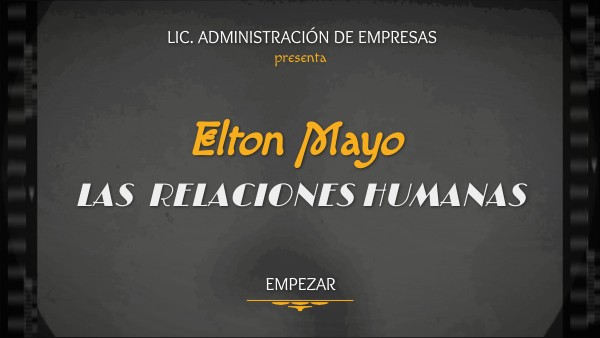 PRESENTACIÓN ELTON MAYO