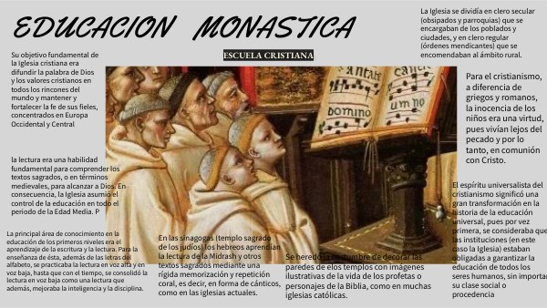 EDUCACION MONASTICA