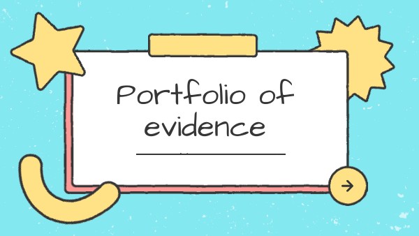 PORTFOLIO OF EVIDENCE