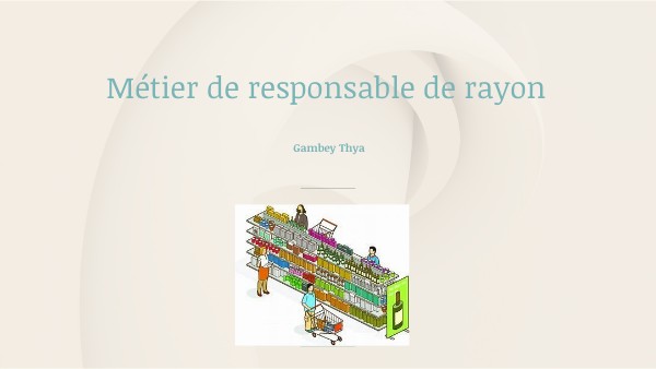 responsable de rayon