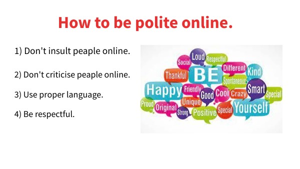 How to be polite online