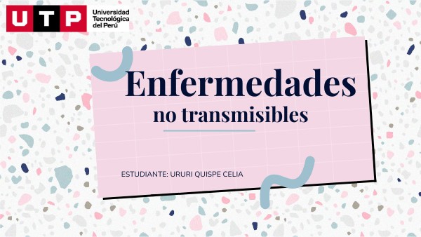 ENFERMEDADES NO TRANSMISIBLES