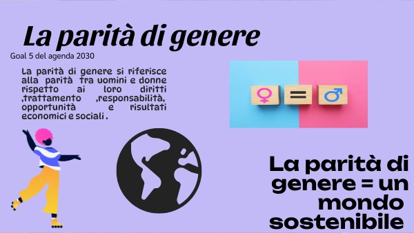 La parità di genere goal 5 del agenda 2030