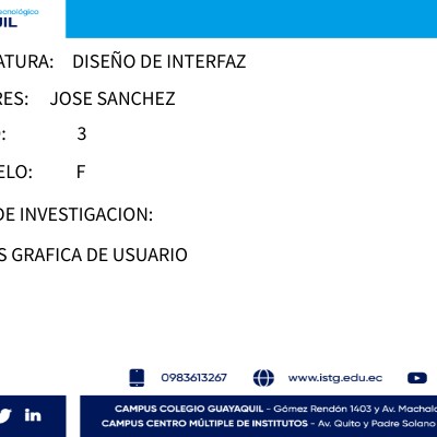 DISEÑO DE INTERFAZ.