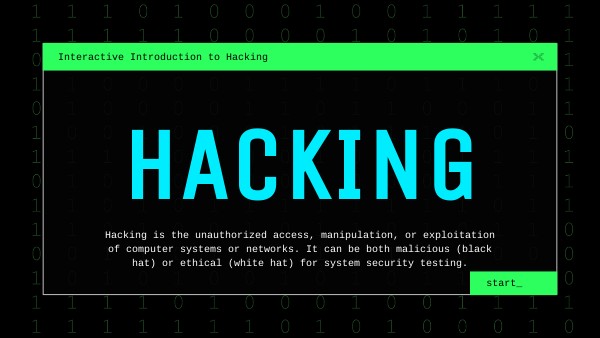 Hacking and Cybersecurity