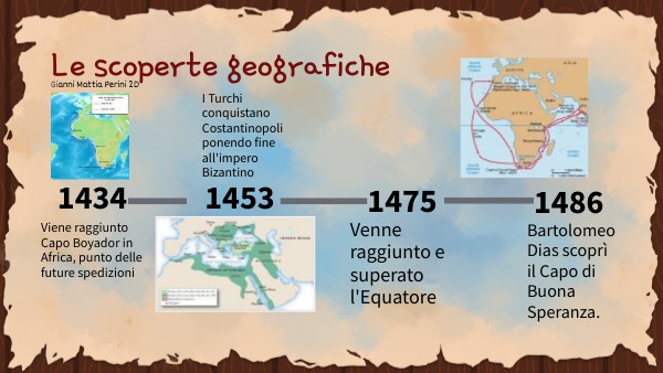 LE SCOPERTE GEOGRAFICHE di Gianni Perini