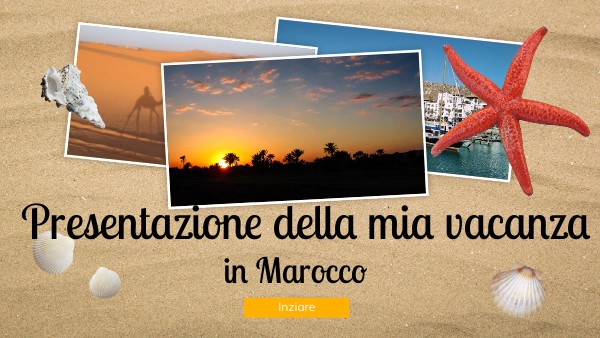 Presentazione della mia vacanza