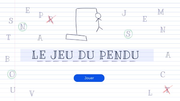 LE JEU DU PENDU