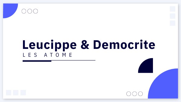 leucippe et democrite