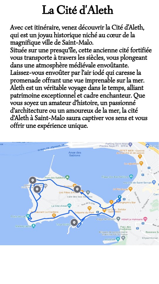 Itinéraire Cité d'Aleth