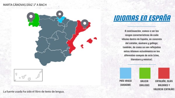 MAPA IDIOMAS DE ESPAÑA, MCD