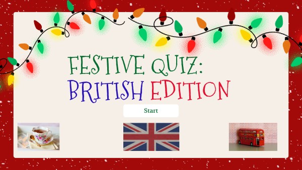 Festive holiday quiz