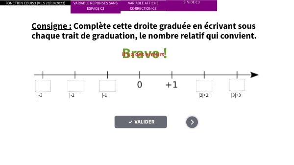 Compléter des droites graduées