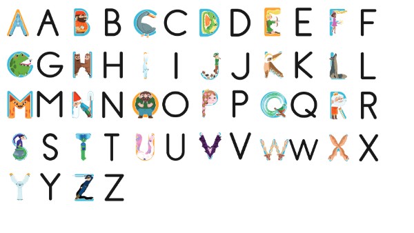 Alphabet Interactif lettres et compagnies