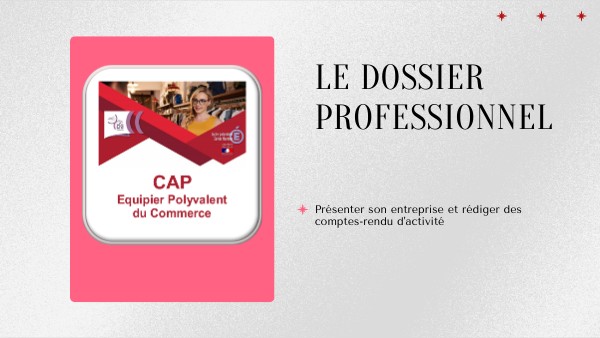 Le dossier professionnel EPC- Le guide