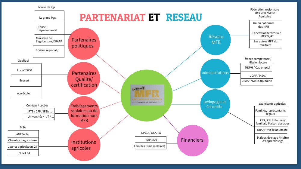 Carte mentale partenariat et réseau